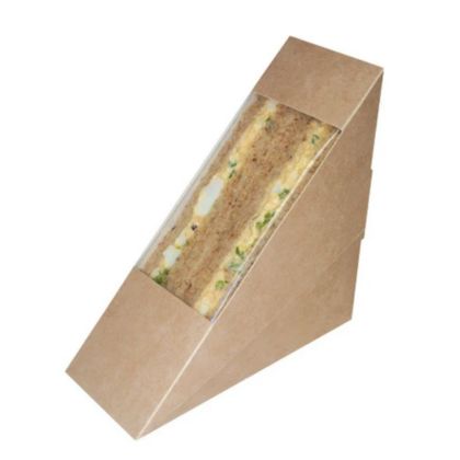 Kraft Sandwich Box With Window – Crumbs & Miller